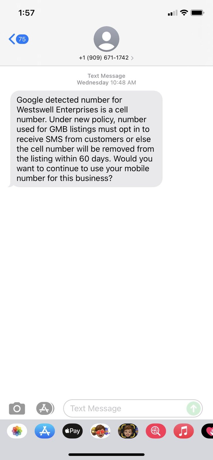 Scam Alert: Google is NOT texting you advising you to opt-into text ...